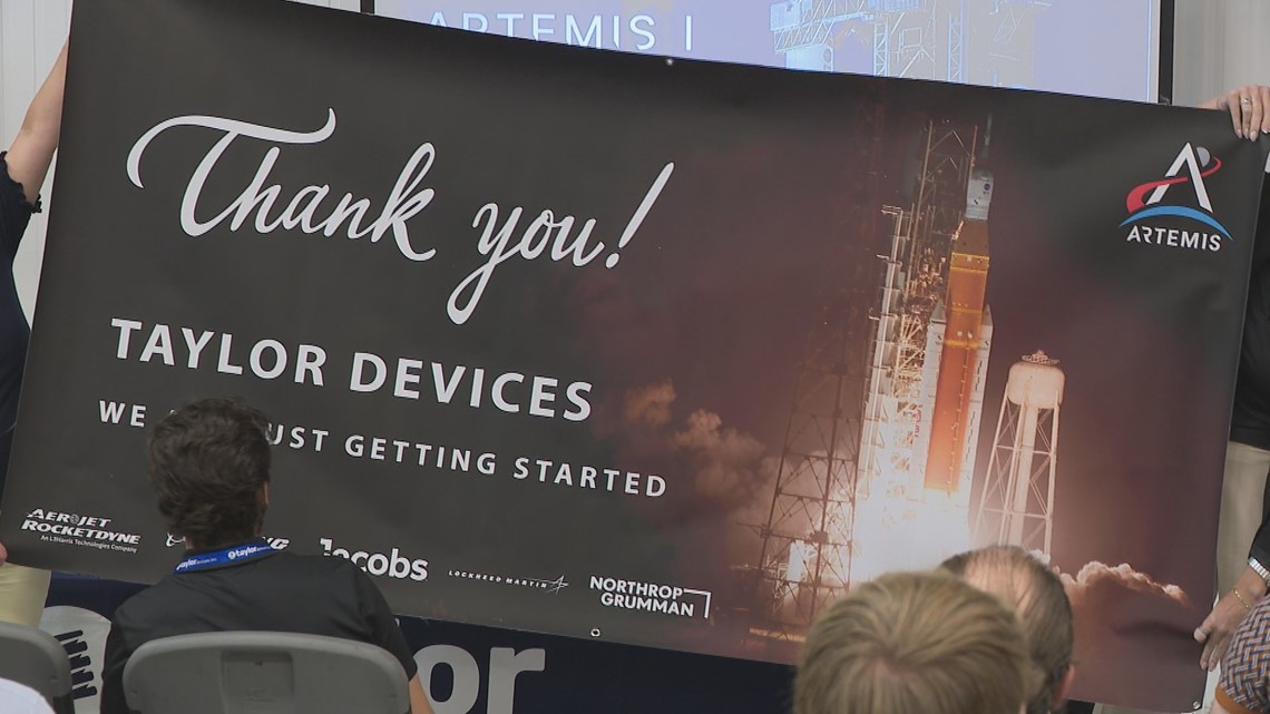 NASA honors ongoing Taylor Devices Space Legacy in Artemis launch ...