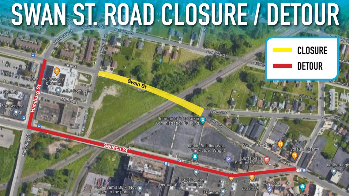 Traffic tracker: Swan Street closed | wgrz.com