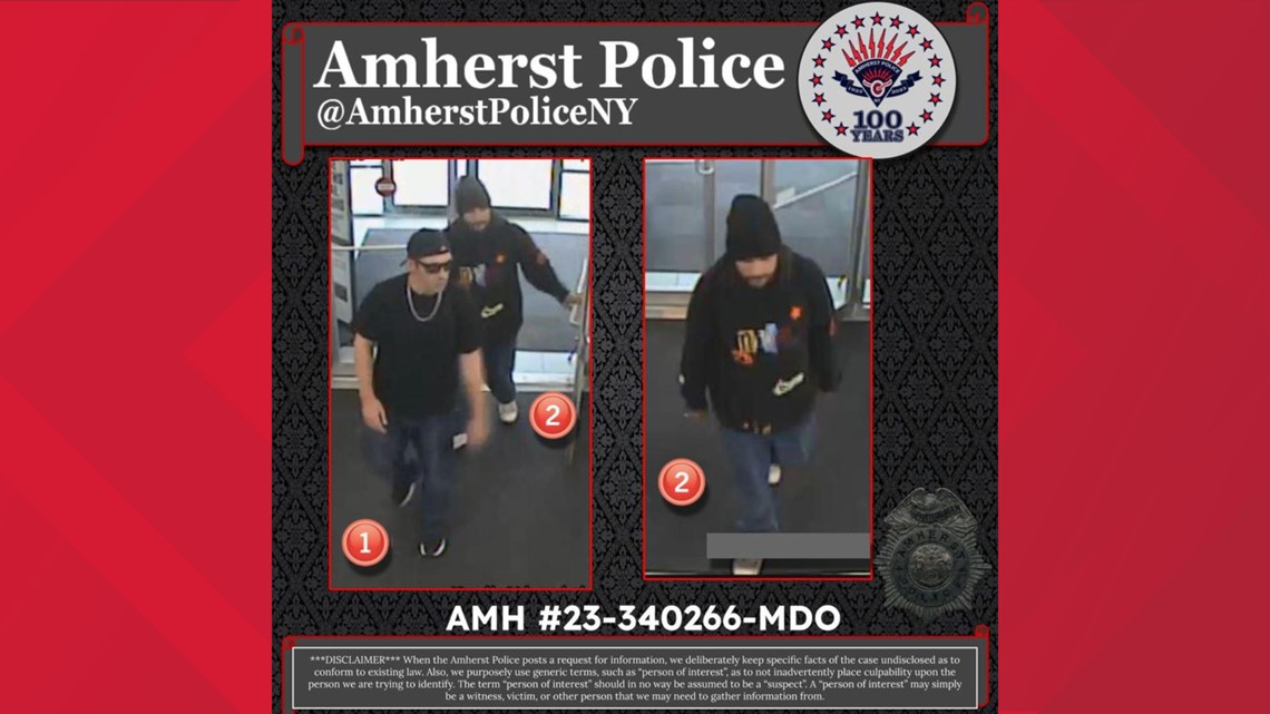 Amherst Police looking to identify two males | wgrz.com