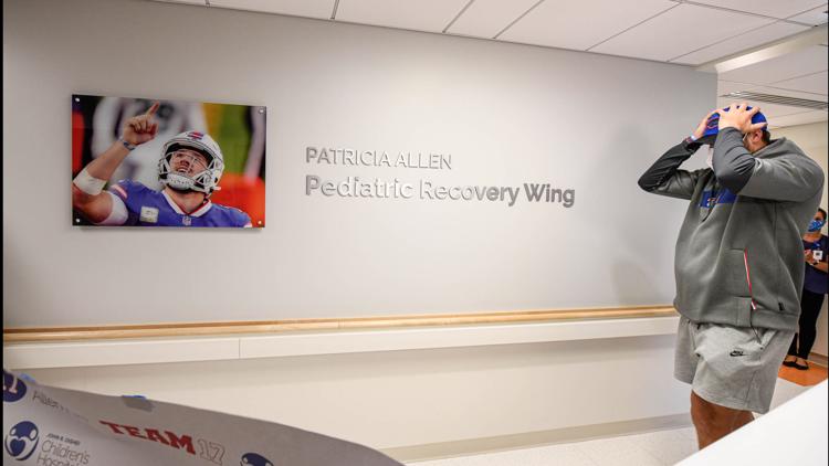 Josh Allen on hand as Oishei Children's Hospital unveils wing named ...