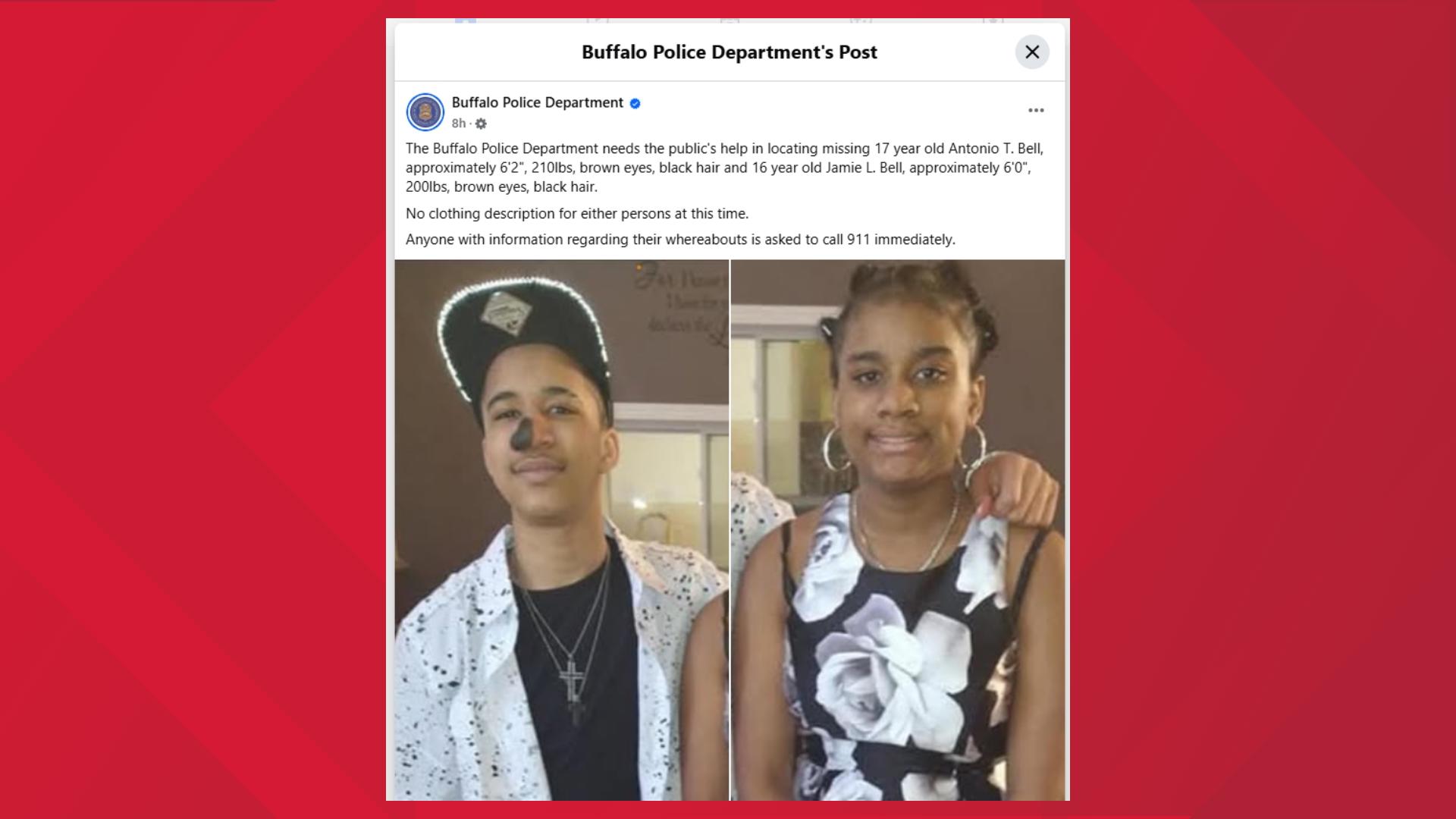 Buffalo Police seek help finding missing teens | wgrz.com