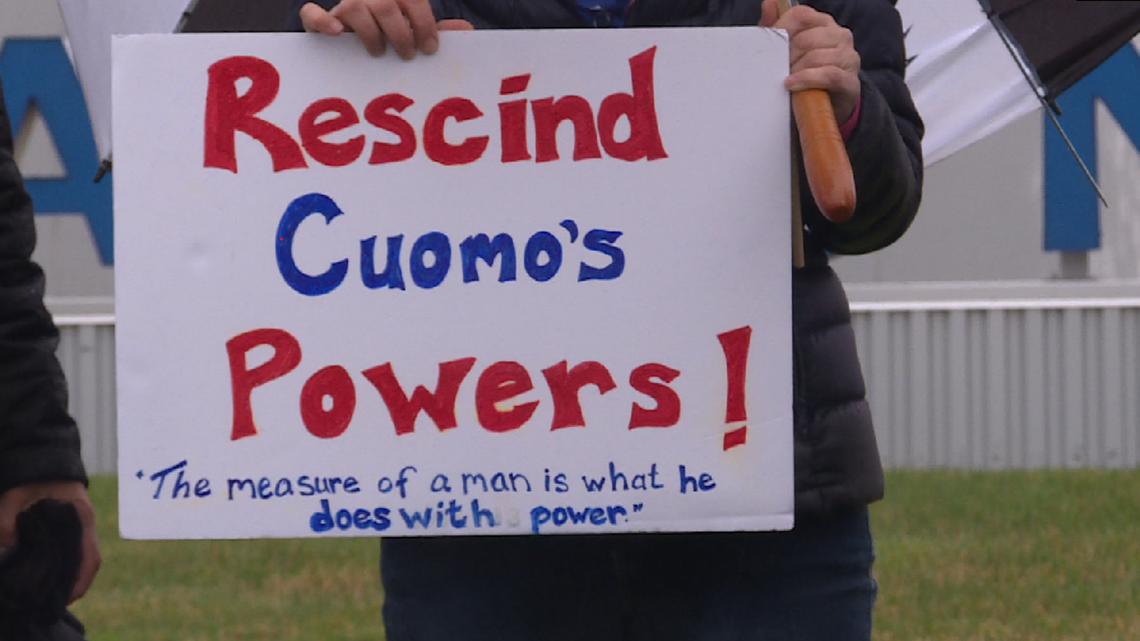Small group protests report of pending New York Army National Guard to ...
