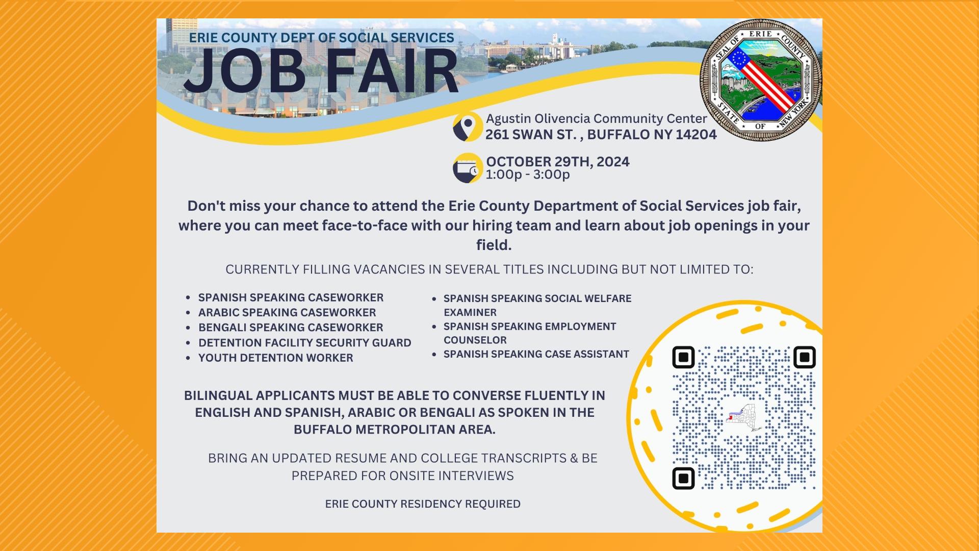 Erie County Social Services hosting a job fair today | wgrz.com