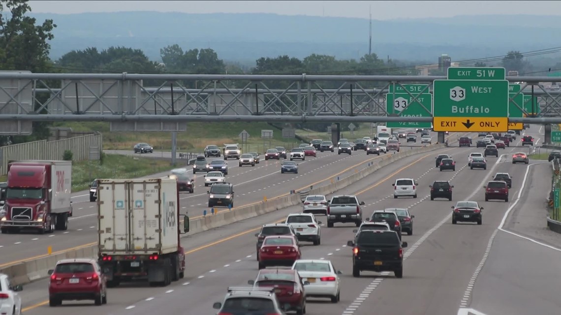 State paving Thruway between I-190 and I-290, expected to be completed ...