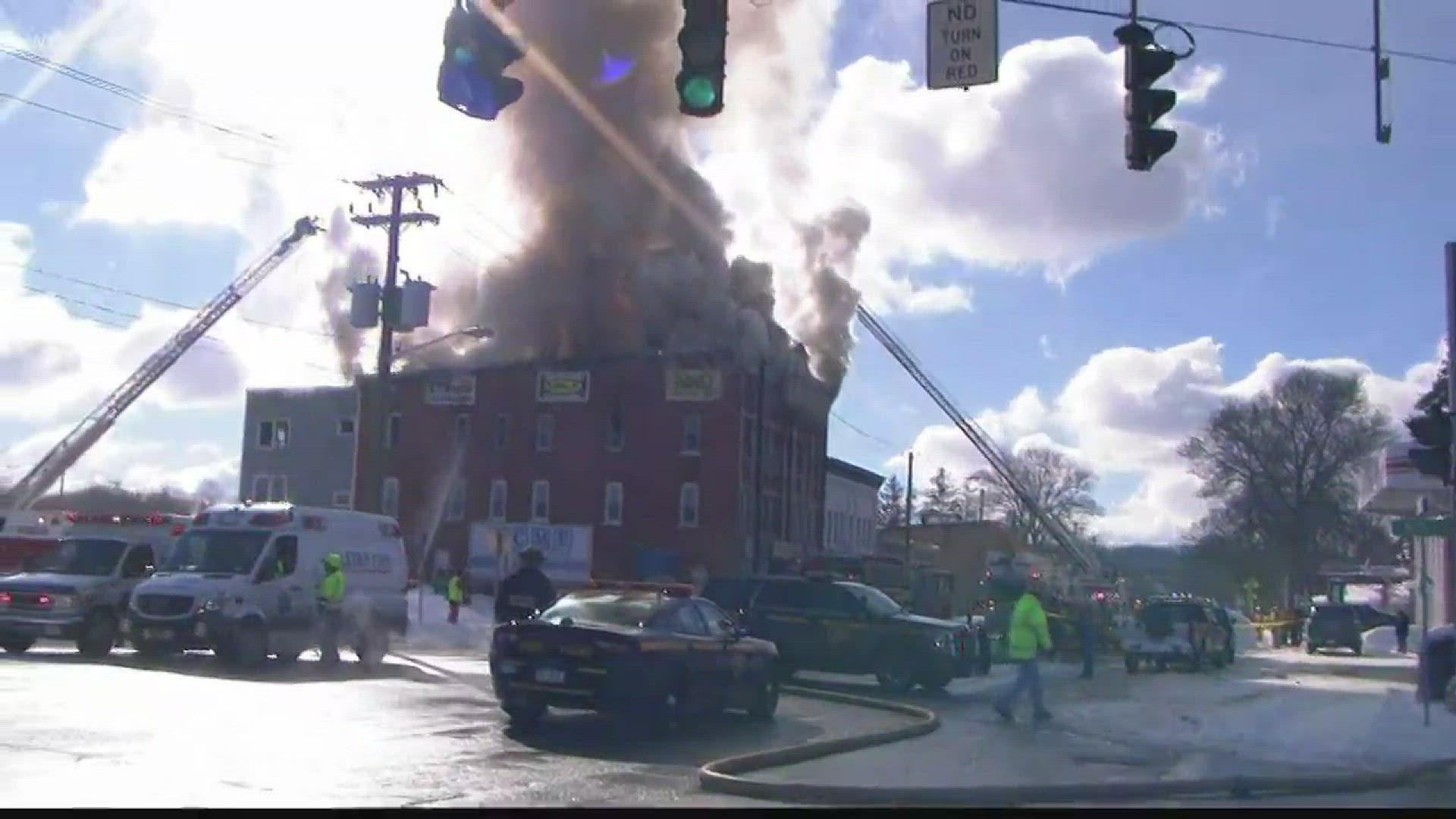 11 people rescued from fire in Falconer | wgrz.com