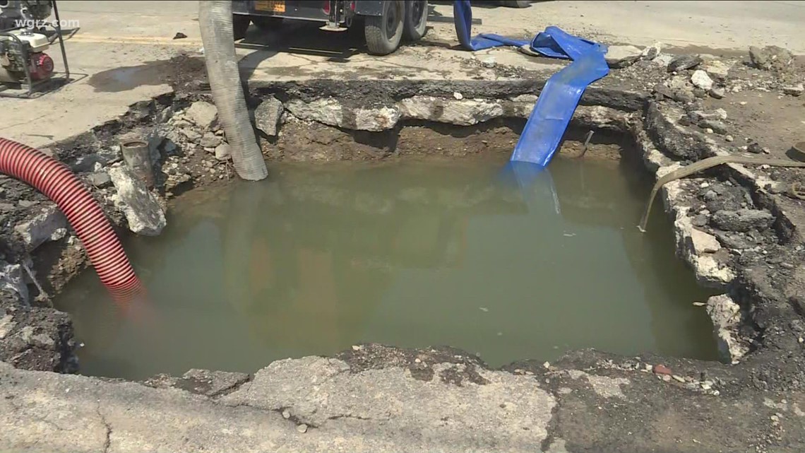 Dunkirk DPW hopes the main break will be repaired soon, but water ...