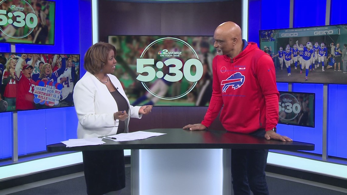 Darryl Talley talks with Claudine Ewing about Bills wild card game ...