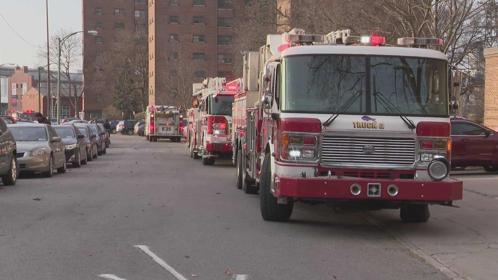 Crews respond to fire at Marine Drive Apartments | wgrz.com