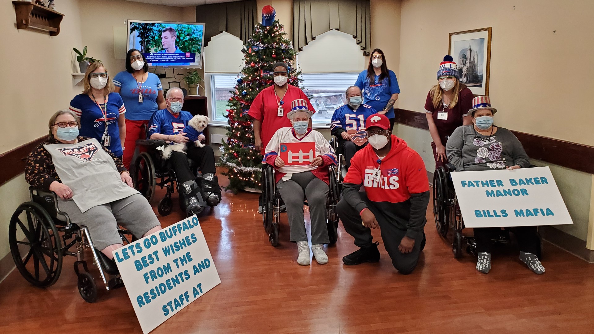 Father Baker Manor residents, staff get excited for Bills playoff game ...