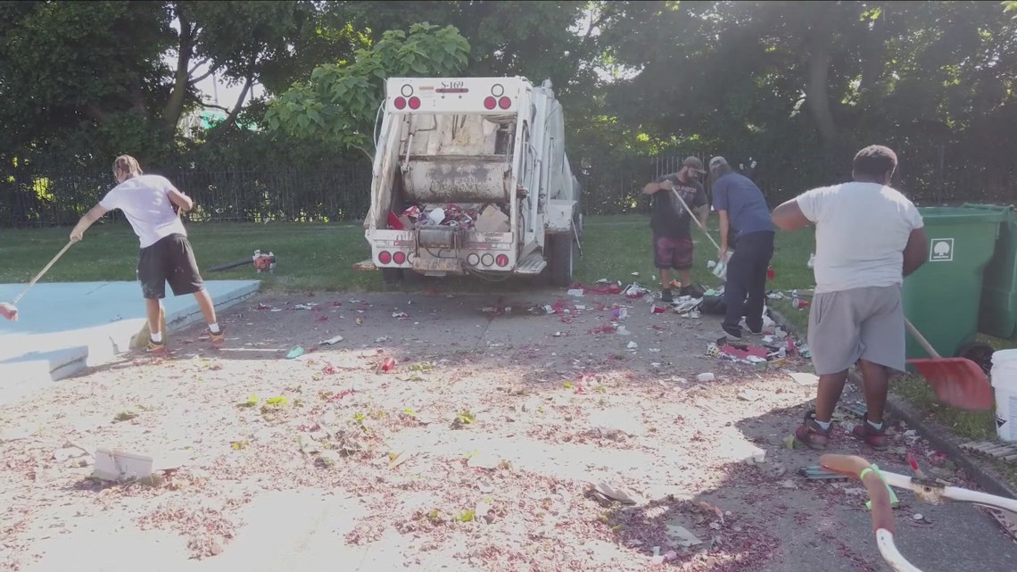 Fireworks cause damage in City of Buffalo parks | wgrz.com