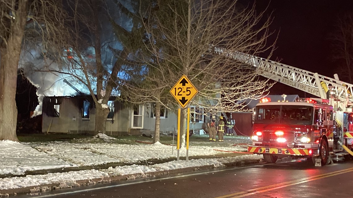 2 people, 2 dogs displaced after house fire in Farnham | wgrz.com