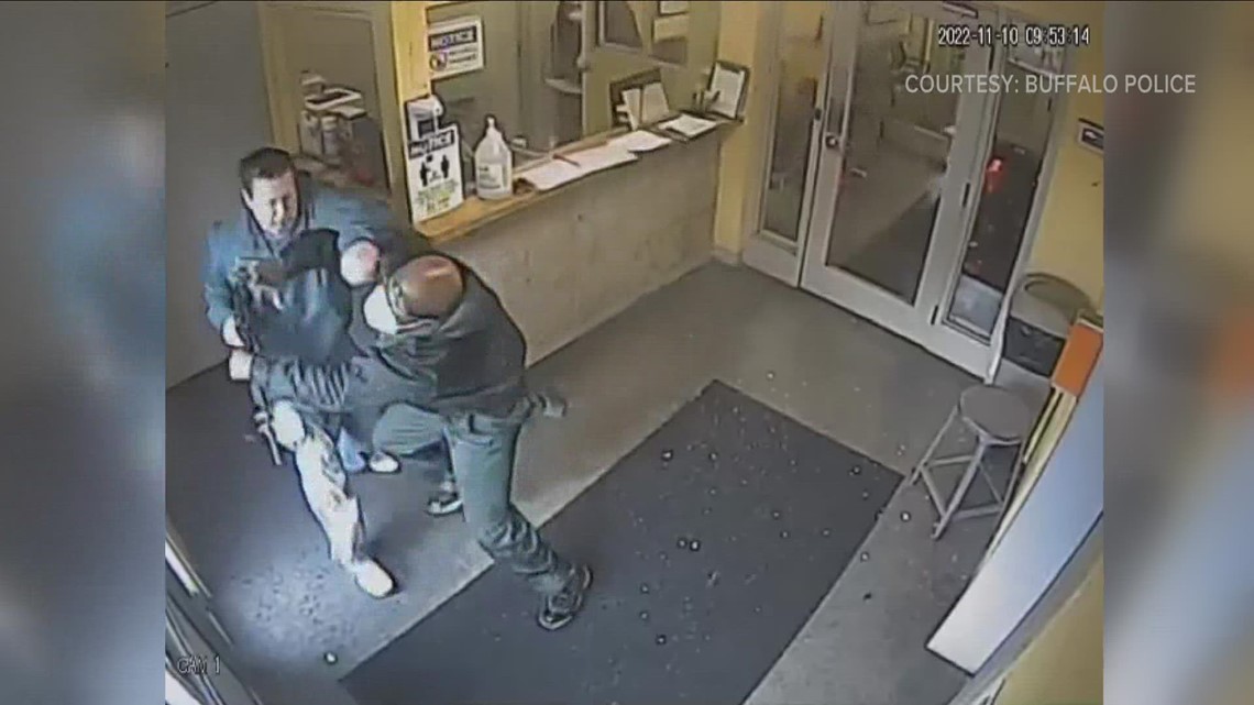 Buffalo Police release security camera footage of 2 security guards, 2 ...