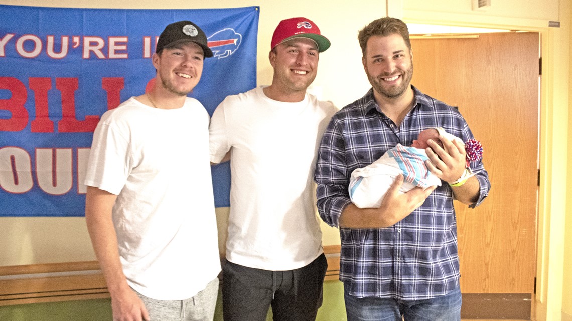 Baby named after Josh Allen gets to meet Bills players | wgrz.com