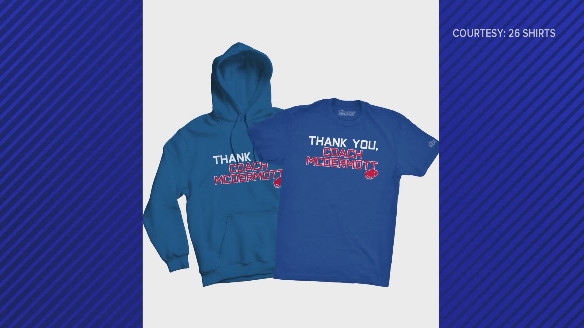 26 Shirts T-Shirt fundraiser honors Coach McDermott | wgrz.com