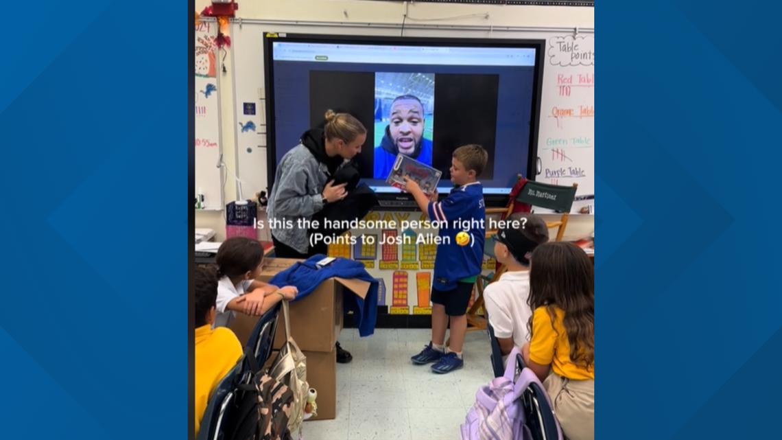 Teacher on TikTok receives special package from the Buffalo Bills ...