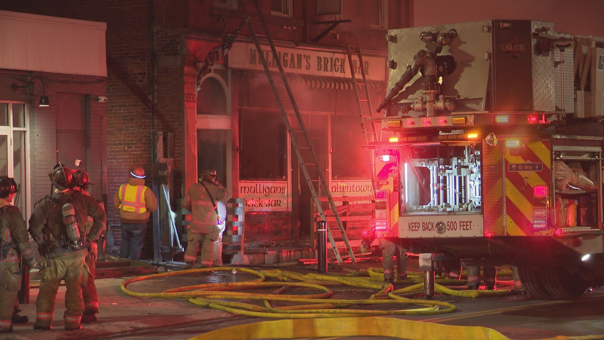 City of Buffalo officials hold press conference after Mulligan’s Brick Bar Fire Sunday morning ...