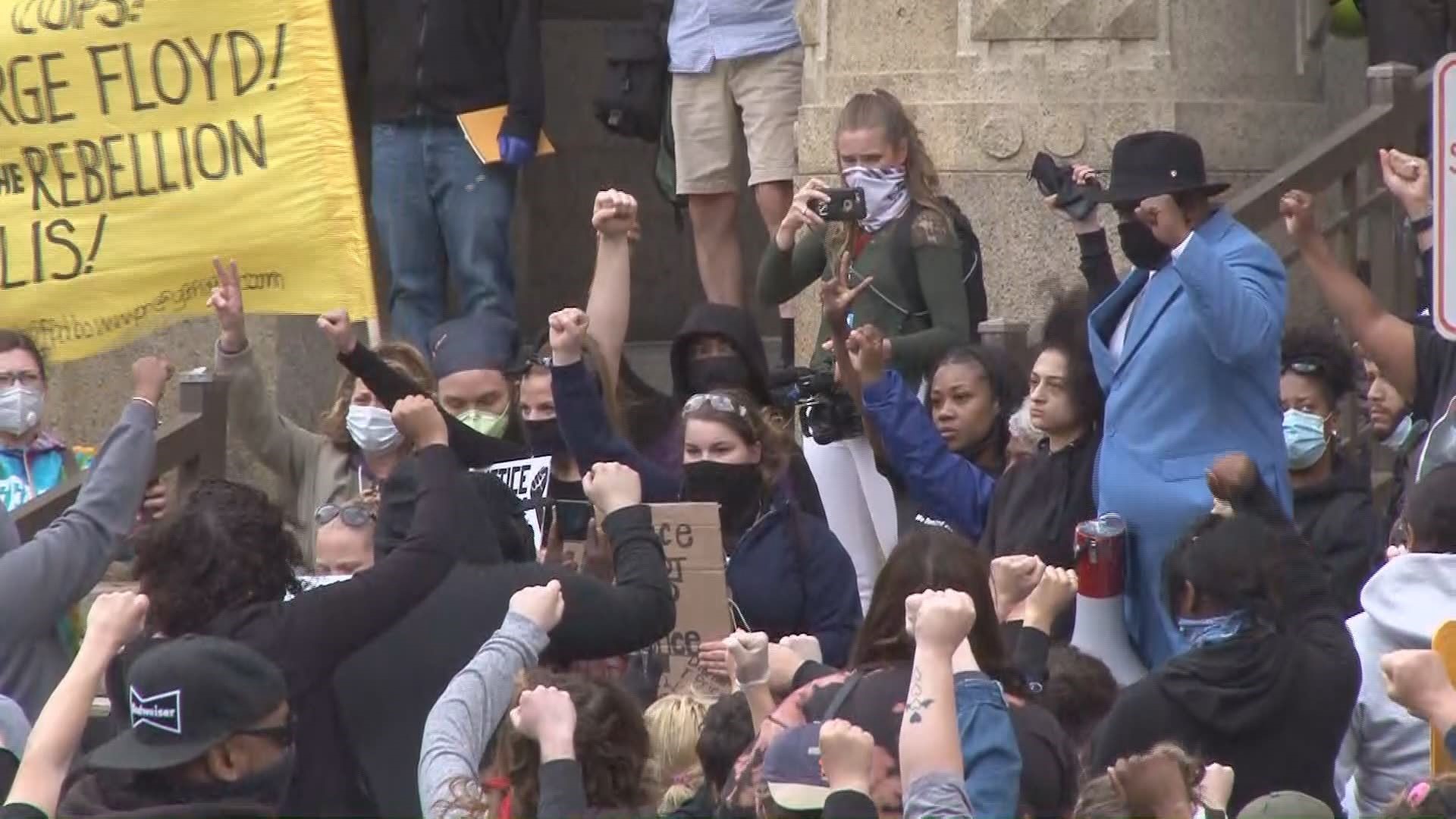 Peaceful protest turns violent in the City of Buffalo | wgrz.com