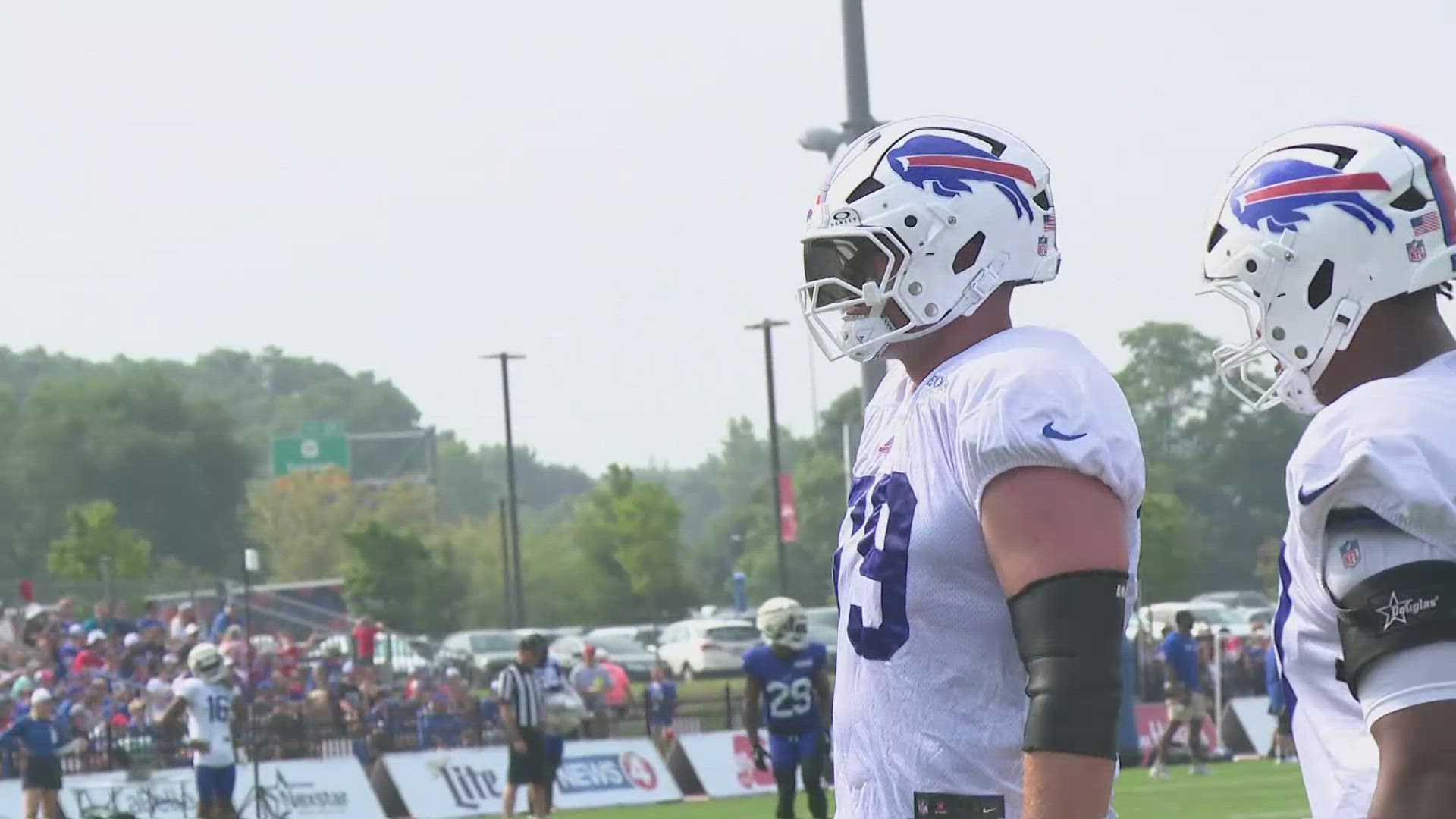 Bills OT Spencer Brown working way back at camp from back flare up ...