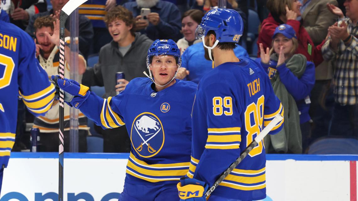 Cozens scores game winner, gives Sabres first win of the year | wgrz.com