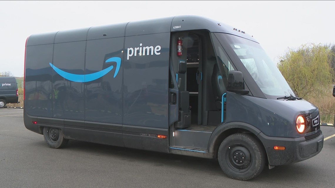 Amazon using new Rivian electric vehicles to make deliveries | wgrz.com