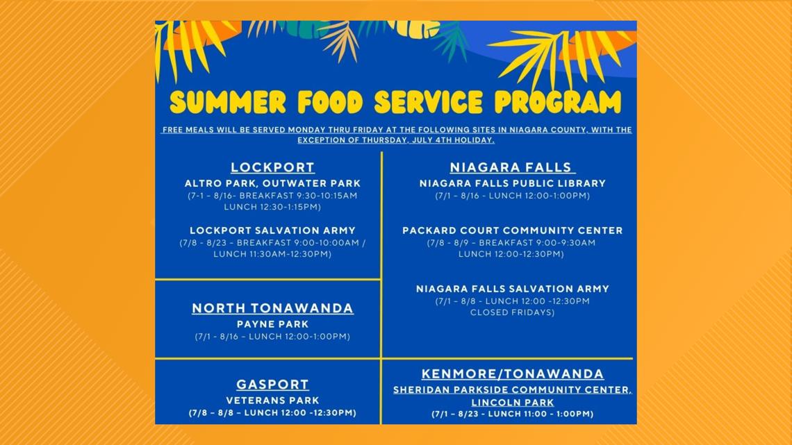 Niagara County announces summer food service program | wgrz.com