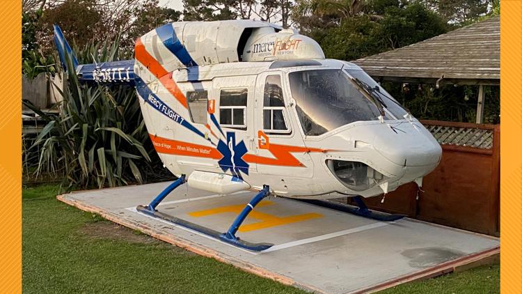 Decommissioned Mercy Flight helicopter finds new life as child's ...