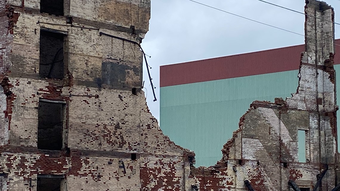 After a former Jamestown factory catches fire, a clean up is set for ...