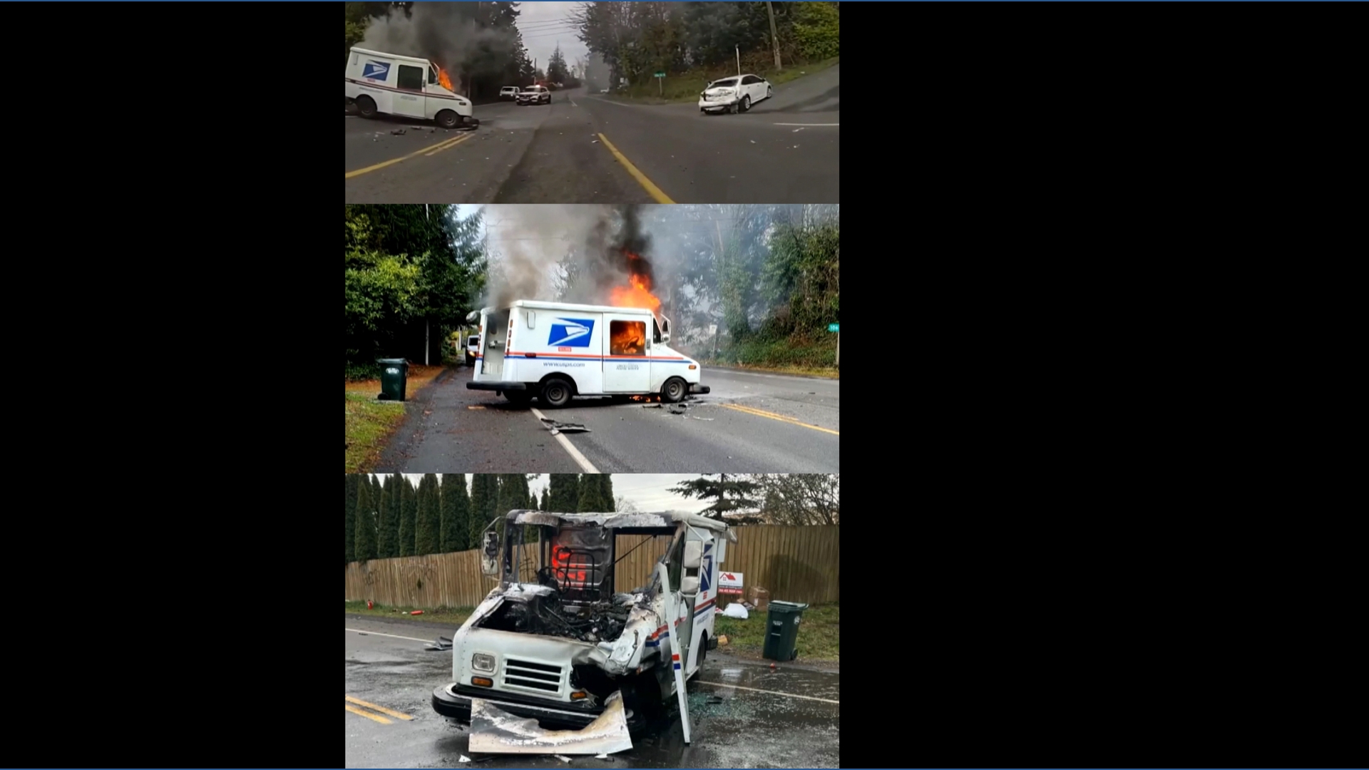 Woman pulls mailman from burning truck | wgrz.com