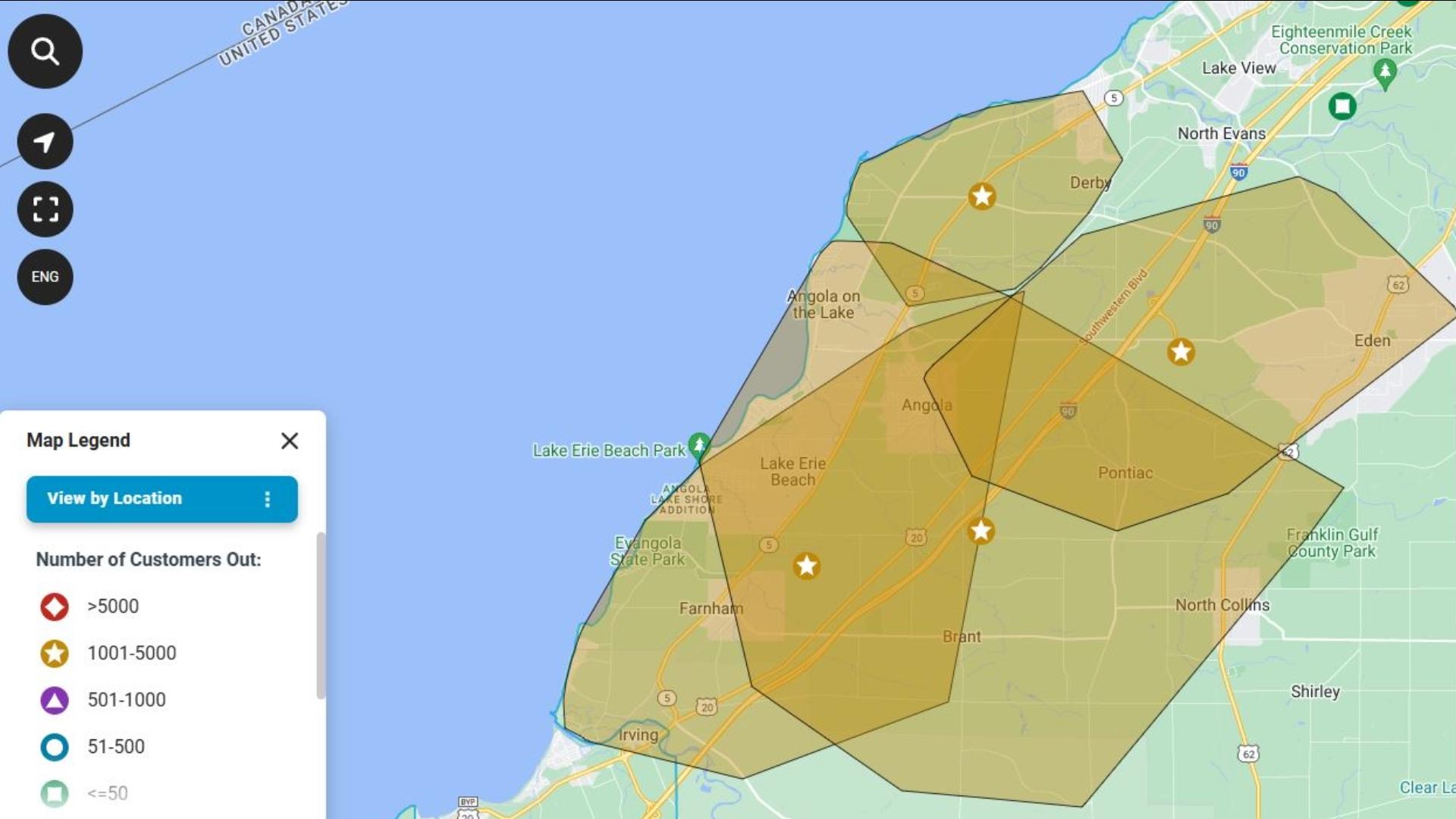 National Grid power outage map shows WNY impact | wgrz.com