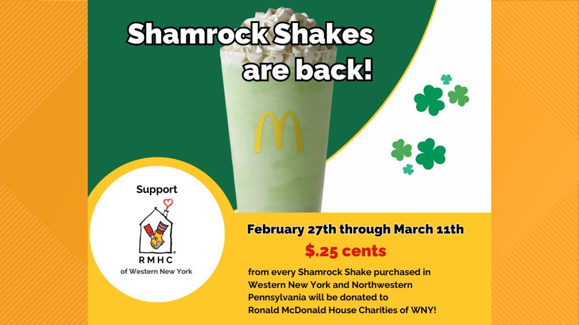 Shamrock Shakes for a good cause | wgrz.com