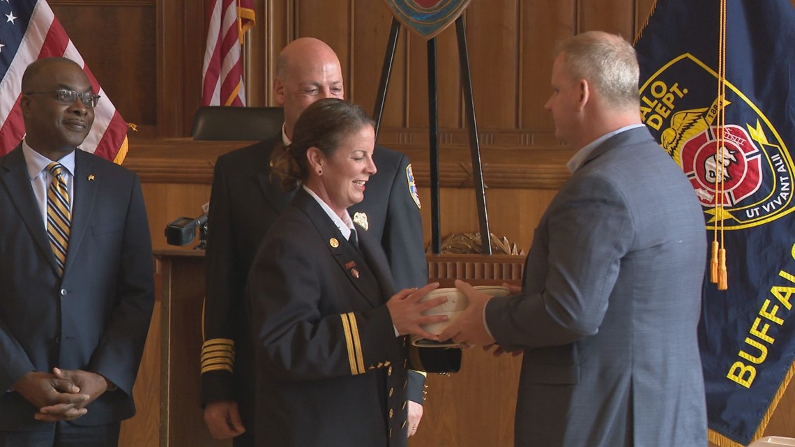 Buffalo Fire Department promotes first woman to rank of Division Chief ...