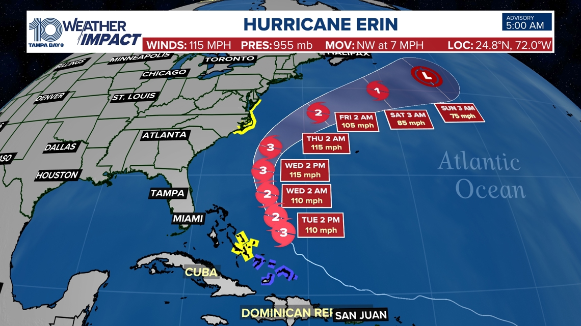 Hurricane Erin: Track, spaghetti models, forecast | wgrz.com