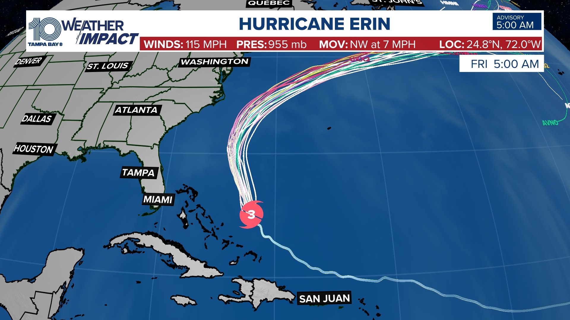 Hurricane Erin: Track, spaghetti models, forecast | wgrz.com