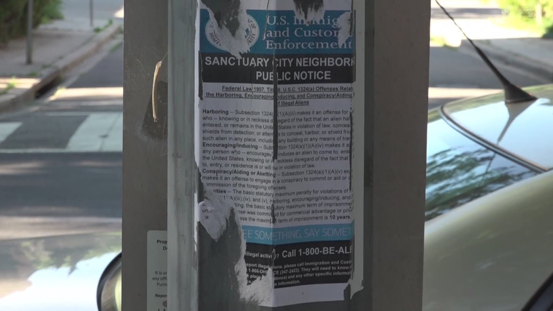 Fake ICE posters plastered on poles in DC | wgrz.com